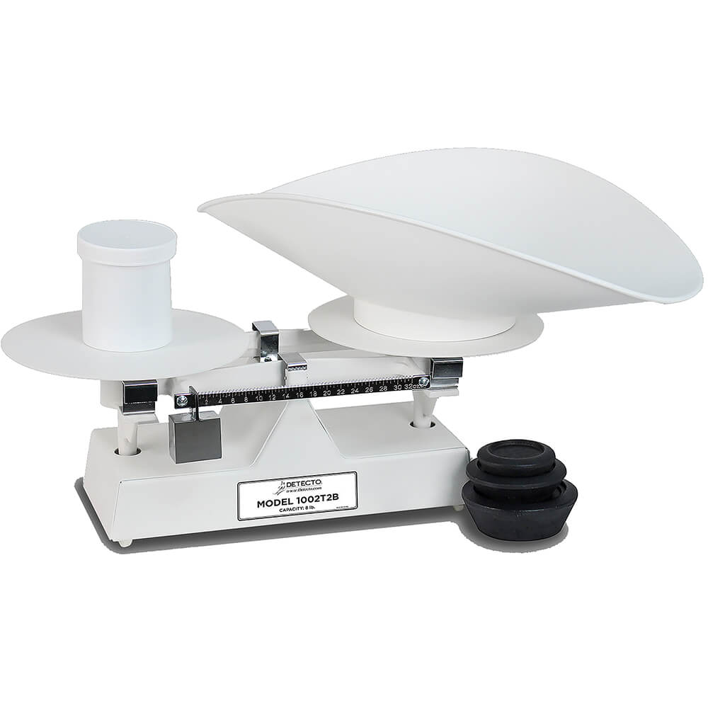 White, Enamel Balance Beam Scale, 8 Lb., With 2 Lb. Beam | 1002T2B ...