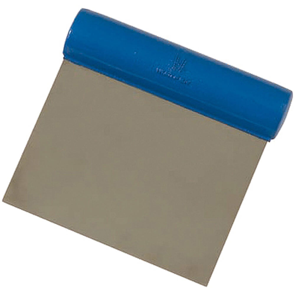 Matfer Bourgeat Blue, Stainless Steel Rigid Dough Scraper, Straight ...