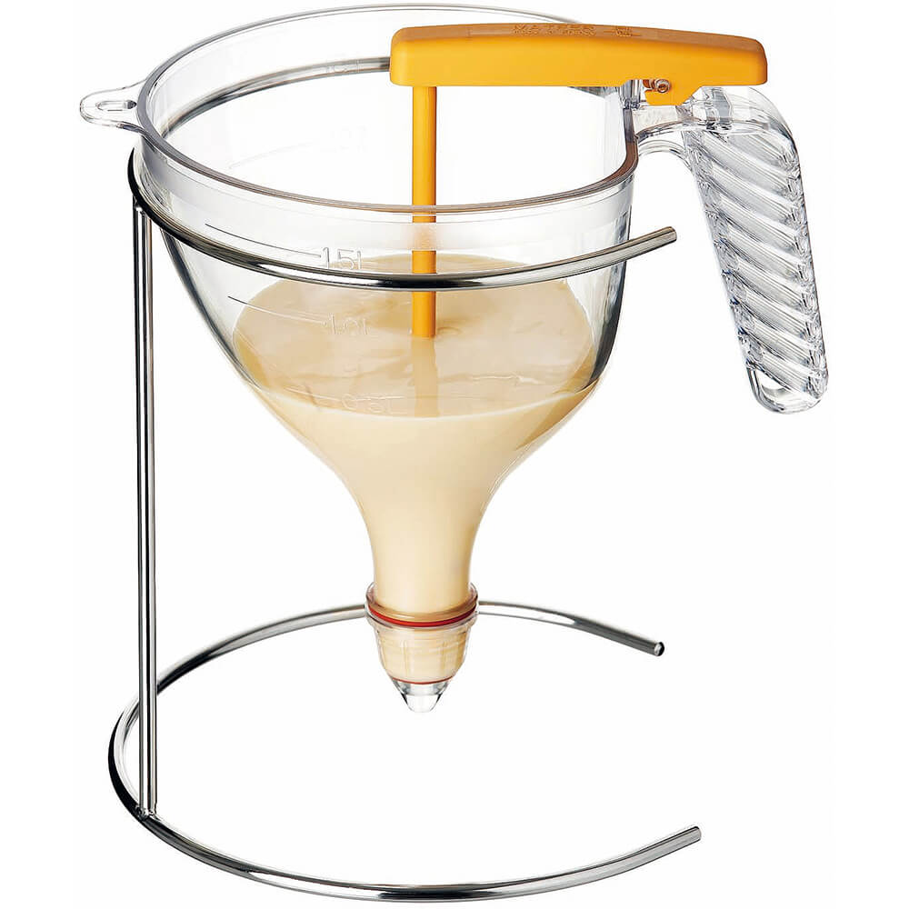 Clear, Polycarbonate Batter Dispenser, Automatic Funnel, 1.5 Qt ...
