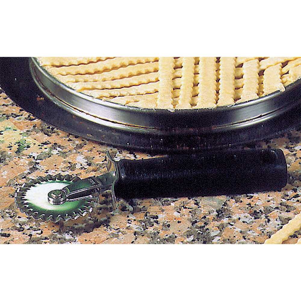 Black, Stainless Steel Dough / Pastry Wheel Cutter | 141028 | Matfer ...