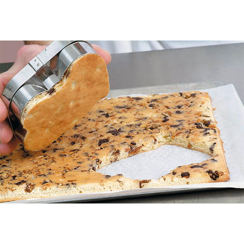 Matfer Bourgeat Stainless Steel Double Hearts Pastry / Cookie Cutter ...