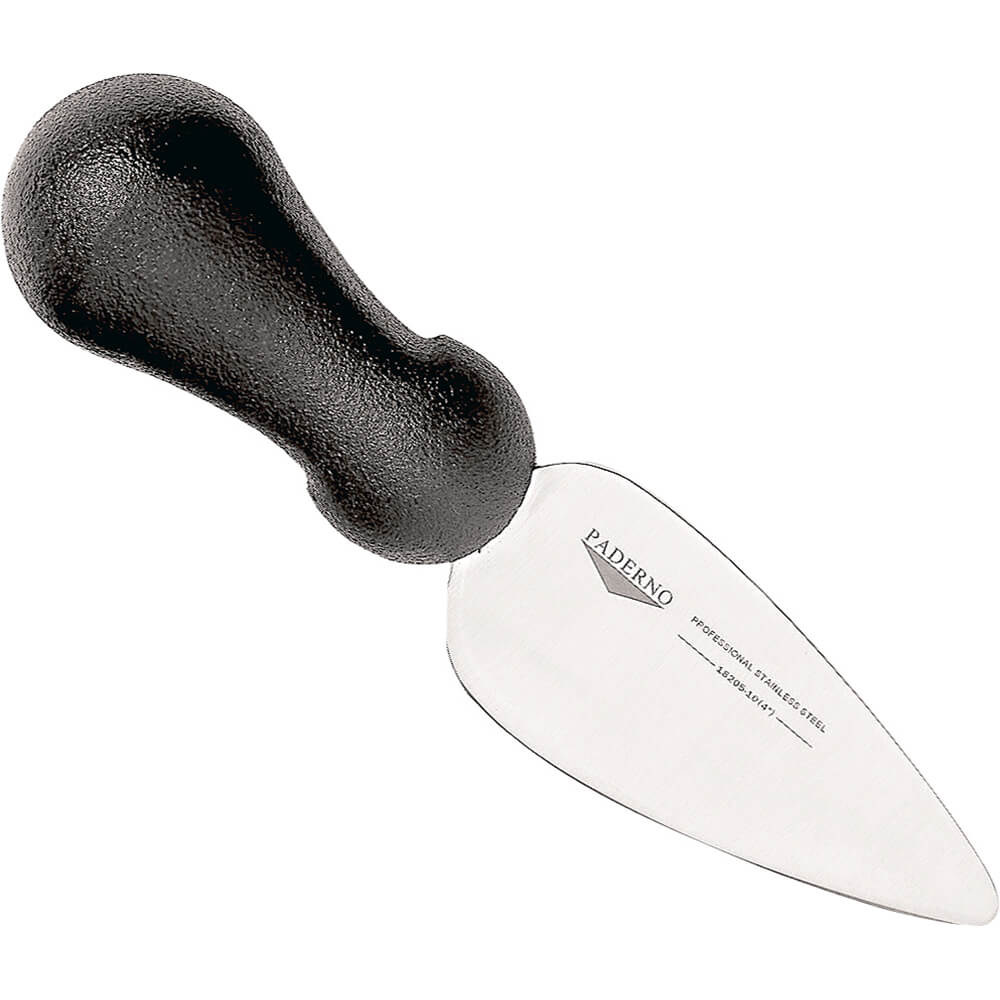 Black, Forged Carbon Steel Parmesan Cheese Knife, 4" | 18205-10 | Paderno