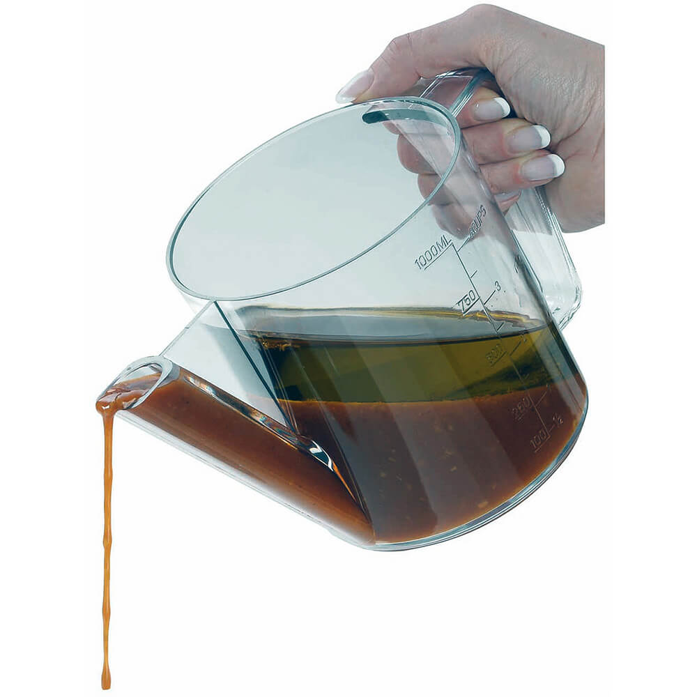 Clear, Plastic Fat Separator Measuring Cup | 251010 | Matfer Bourgeat