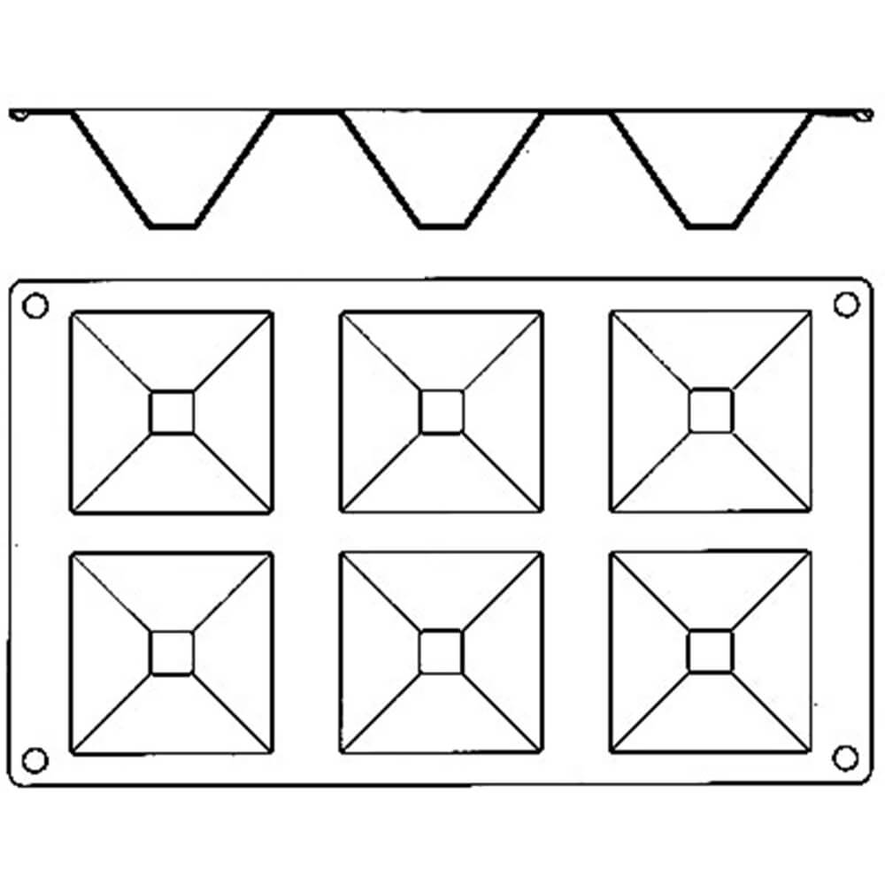 Silicone Gastroflex Pyramid Baking Mold | 257921 | Matfer Bourgeat