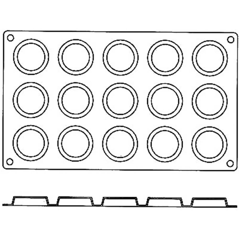 Orange, Silicone Gastroflex Mini Tartlet Baking Mold | 257922 | Matfer ...