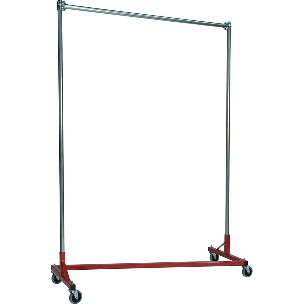 Red Z-Rack, Heavy Duty Clothes Rack 60" L x 84" Uprights, Single Rail ...