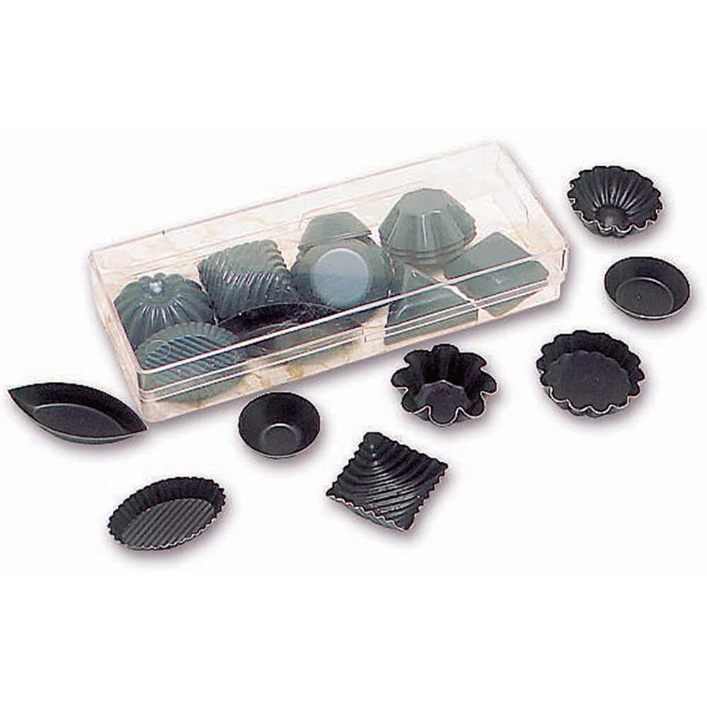 Clear, Plastic Individual Mini Chocolate Molds, Assorted Shapes, 50/PK ...