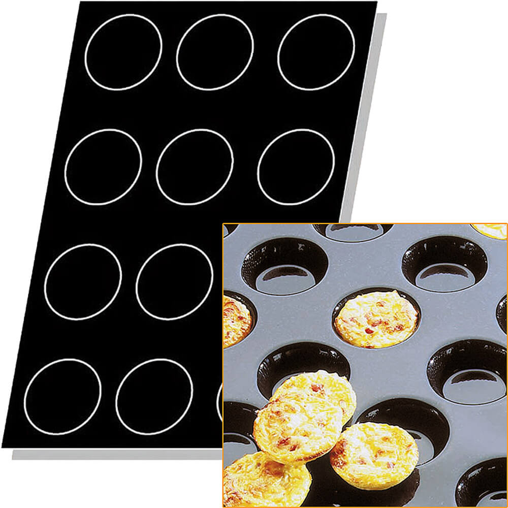 Silicone Flexipan Tartlets Baking Molds, 12 Cups | 336406 | Matfer Bourgeat