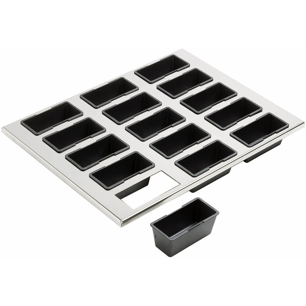 Exoglass Baking Sheet With 15 Removable Cake Pans | 347060 | Matfer ...