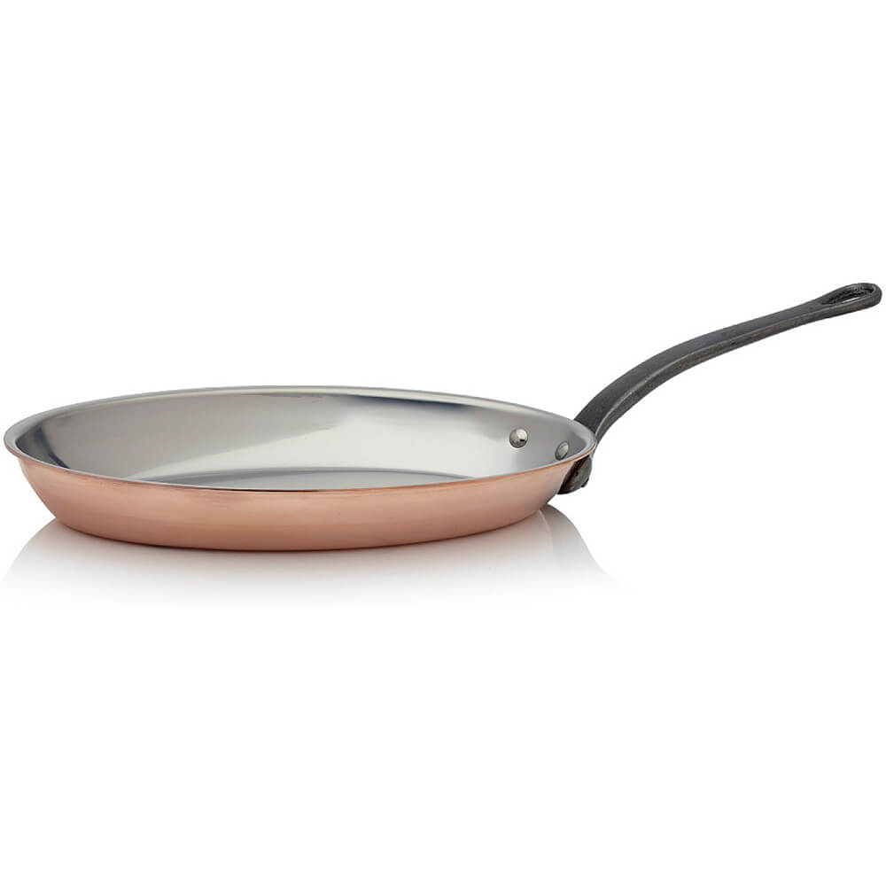 Copper Oval Frying Pan, 14.25" | 370036 | Matfer Bourgeat