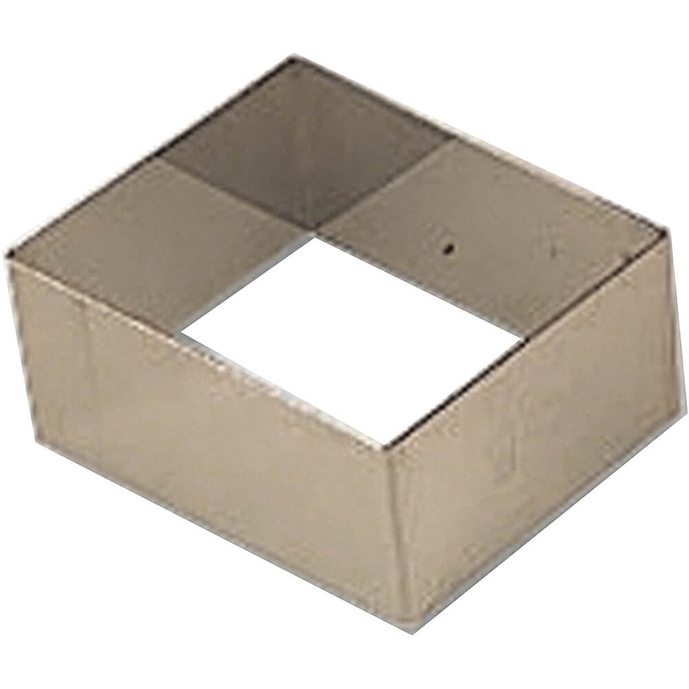 Stainless Steel Pastry / Dessert Ring Mold, Rectangle Shape, 2.37", 4 ...