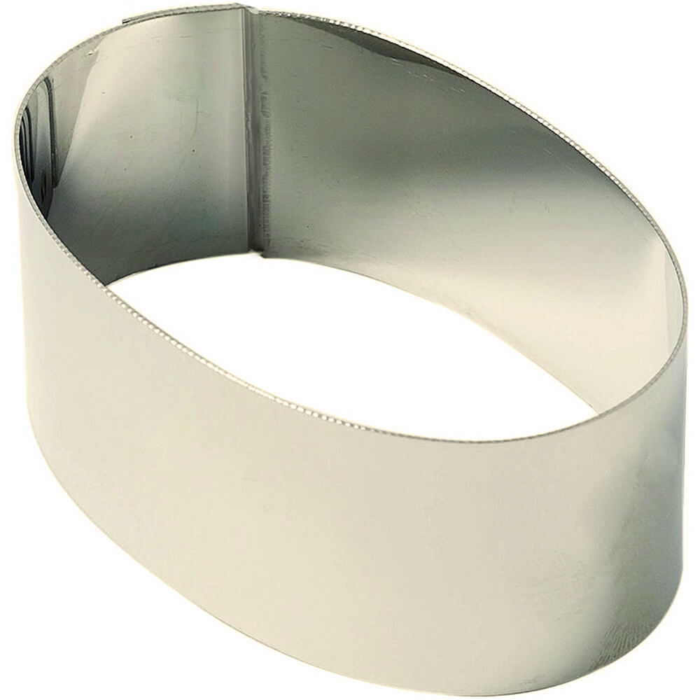 Matfer Bourgeat Tinplate Oval Pastry / Dessert Ring Mold, 2.75", 4/PK ...