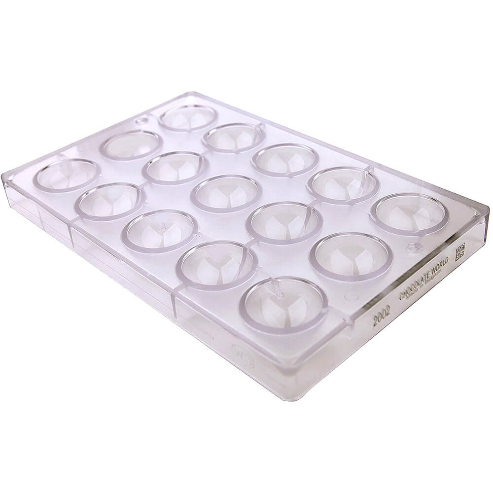 Polycarbonate Half Circle Chocolate Molds, Sheet Of 15 | 380148 ...