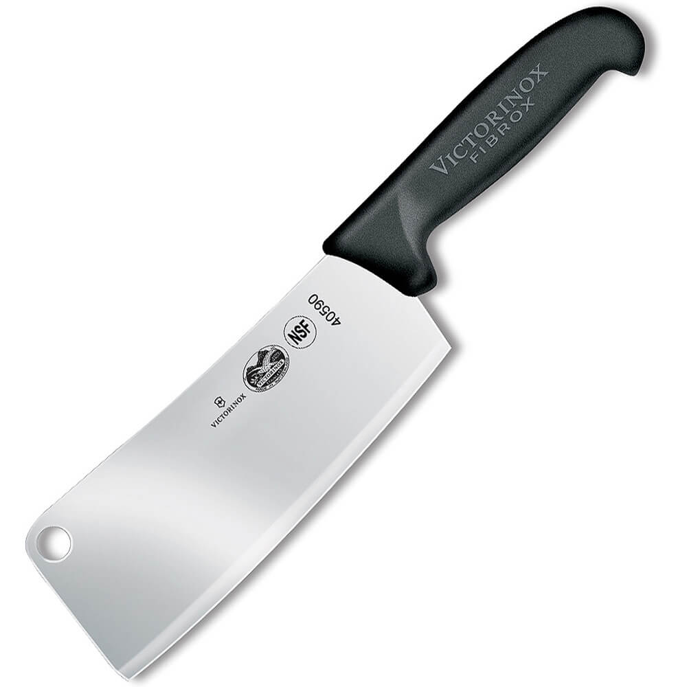 7 x 2.5" Restaurant Cleaver, 1 Lb, Black Fibrox Handle | 5.4003.18 ...