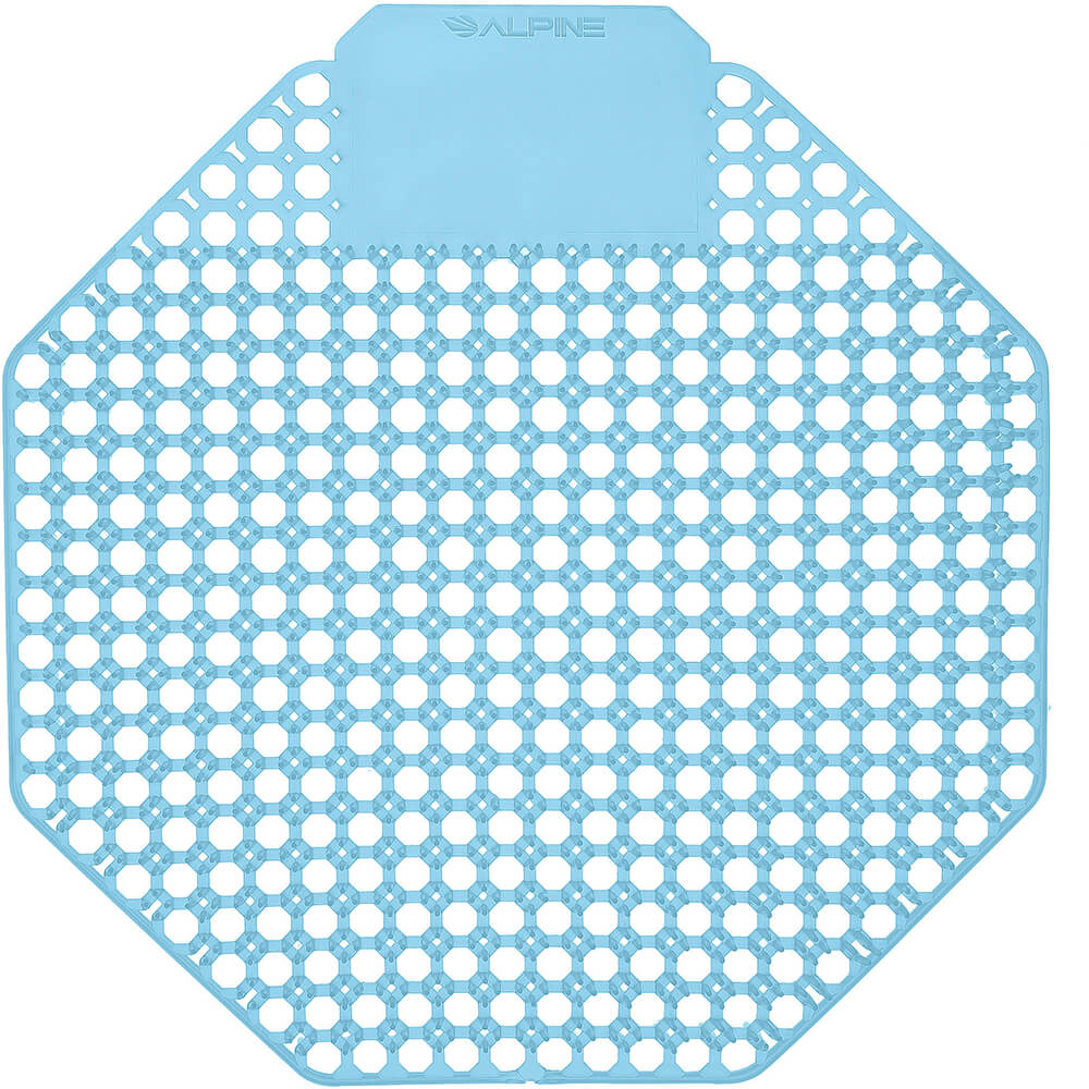 Blue, Plastic Urinal Screen, Cotton Blossom Urinal Deodorizer, 10/PK ...