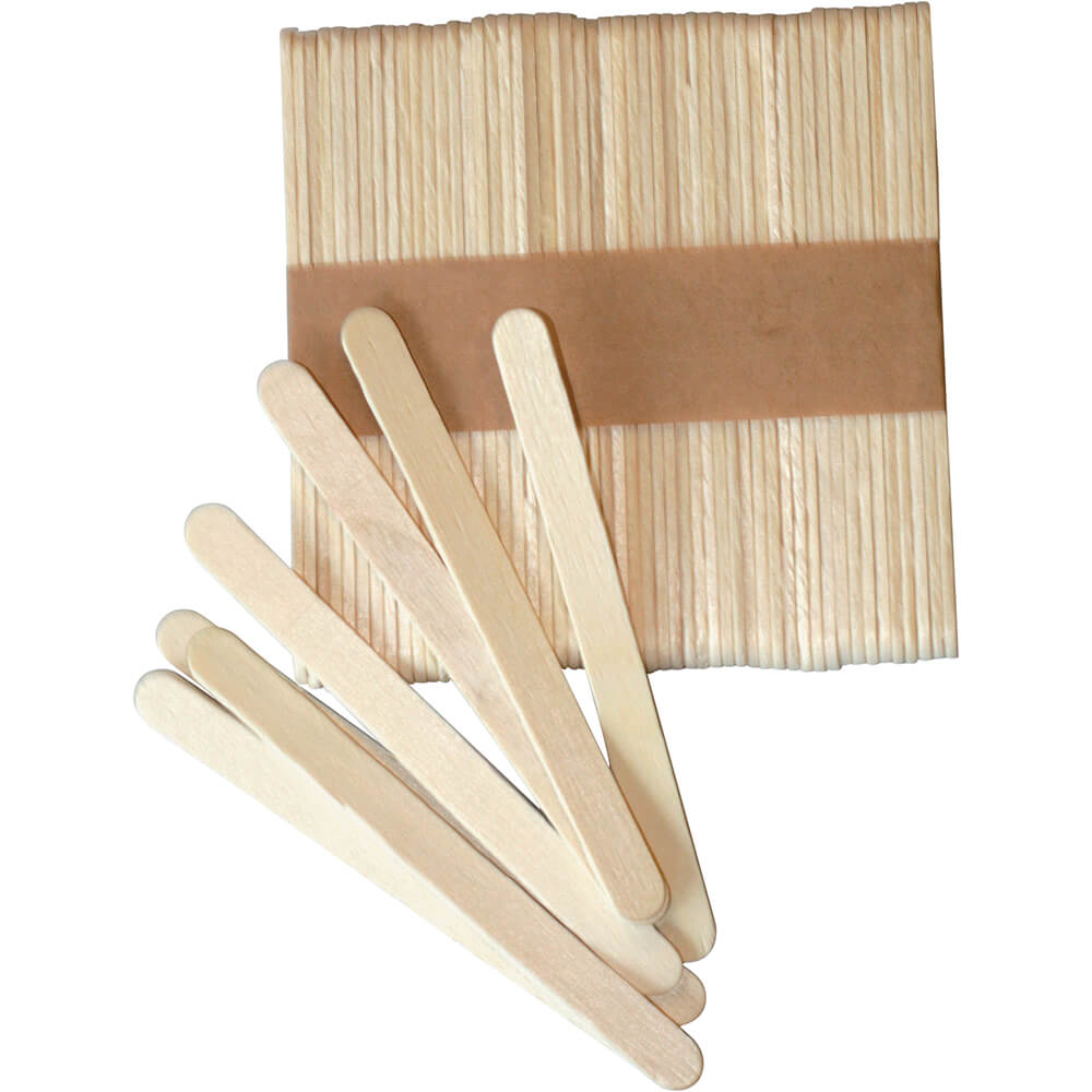 Light Wood Tone, Wooden Ice Cream Sticks, 4.5", 500/PK | 41466-50 ...