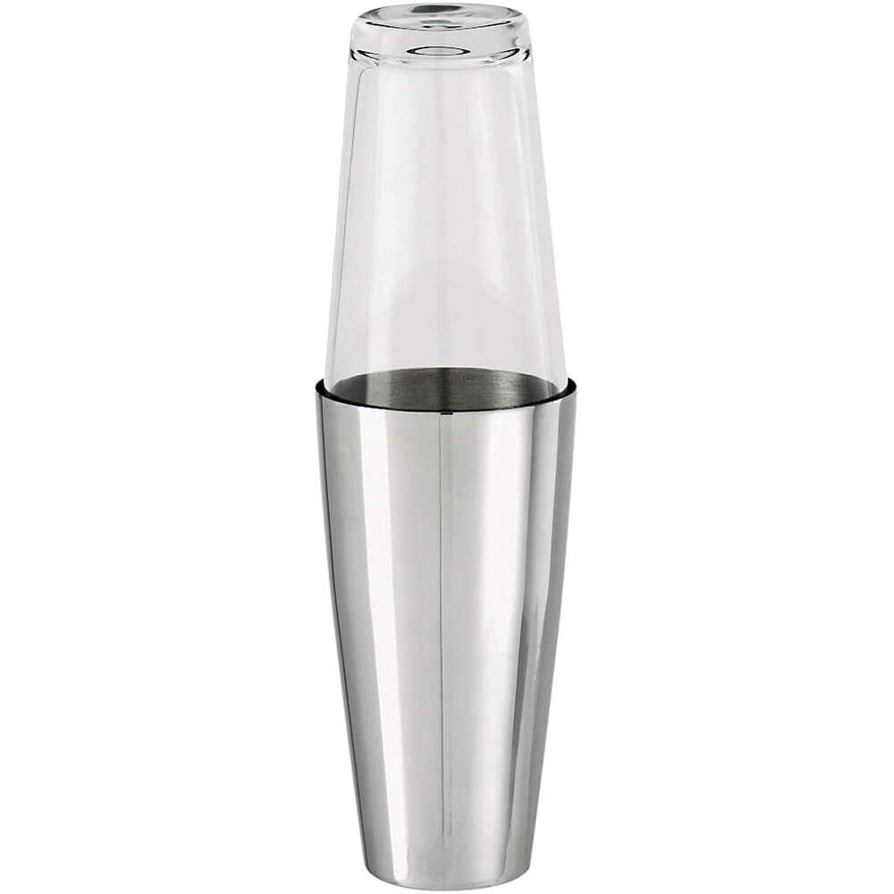Stainless Steel Boston Shaker with Glass, 0.52 Qt | 41479-00 | Paderno