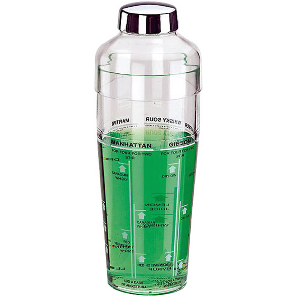 Clear, Acrylic Cocktail Shaker, 0.44 Qt | 41483-04 | Paderno