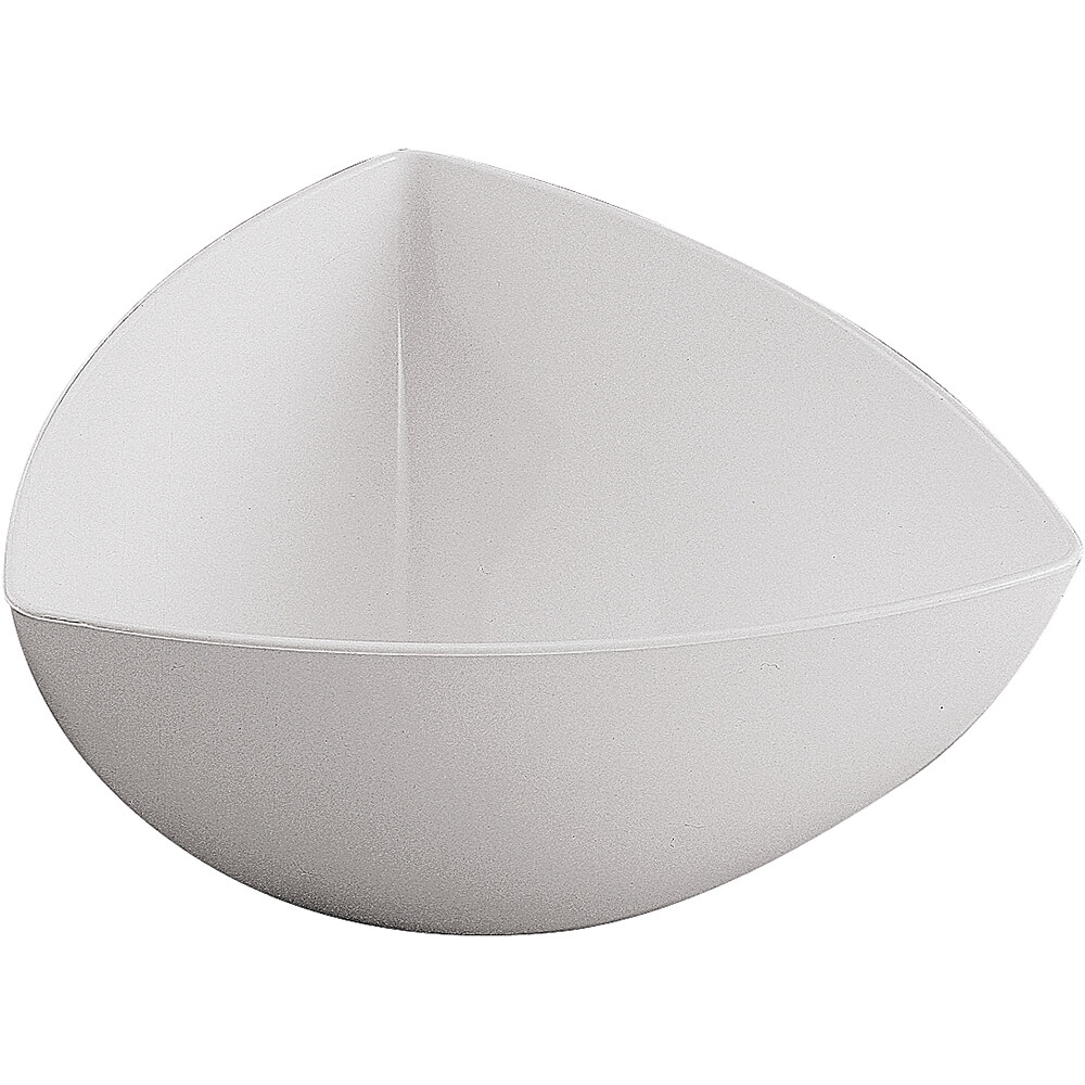White, ABS Contemporary Triangular Bowl, 7.13" | 41869W00 | APS