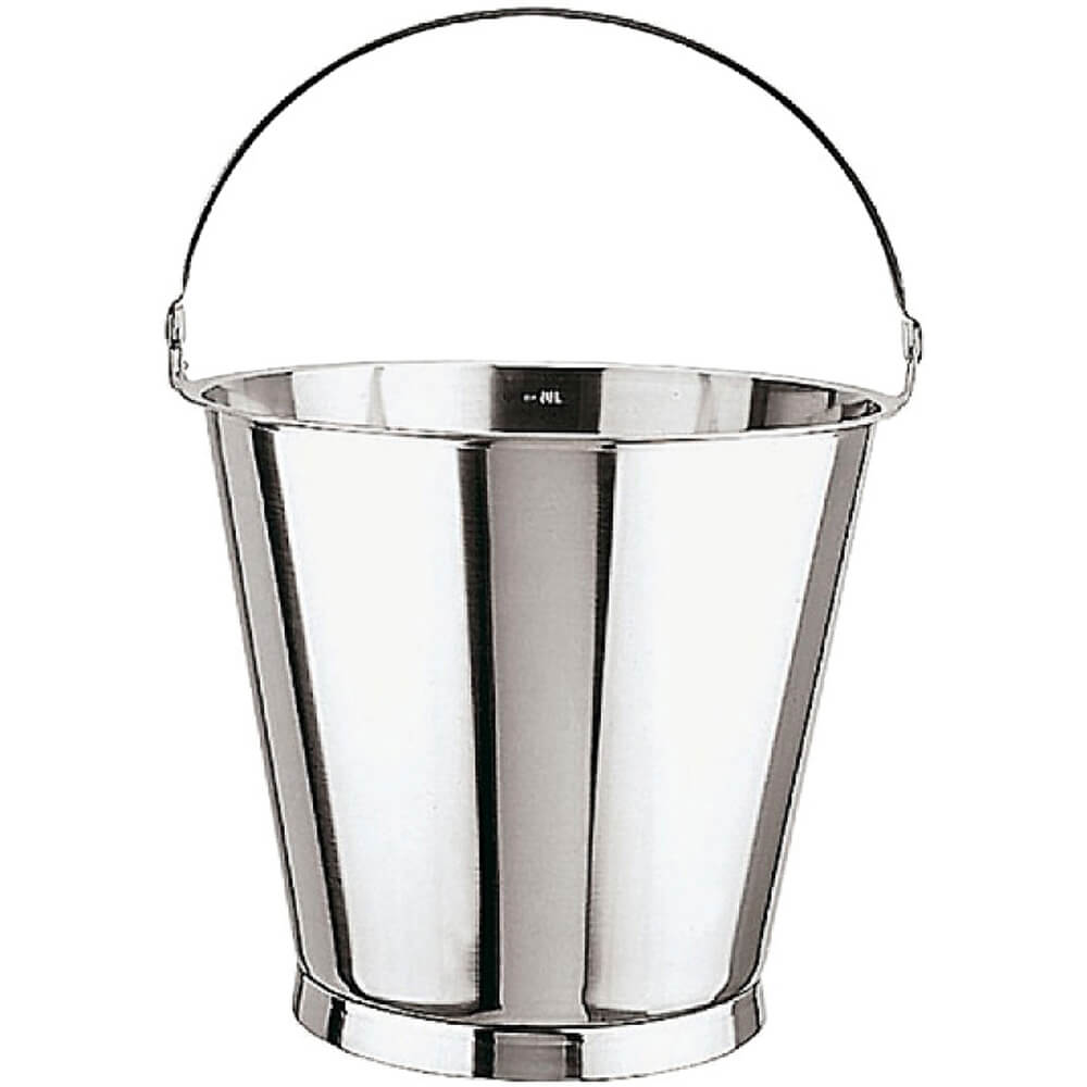 Stainless Steel Graduated Ice Bucket with Base, 12.63 Qt | 41961-12 ...