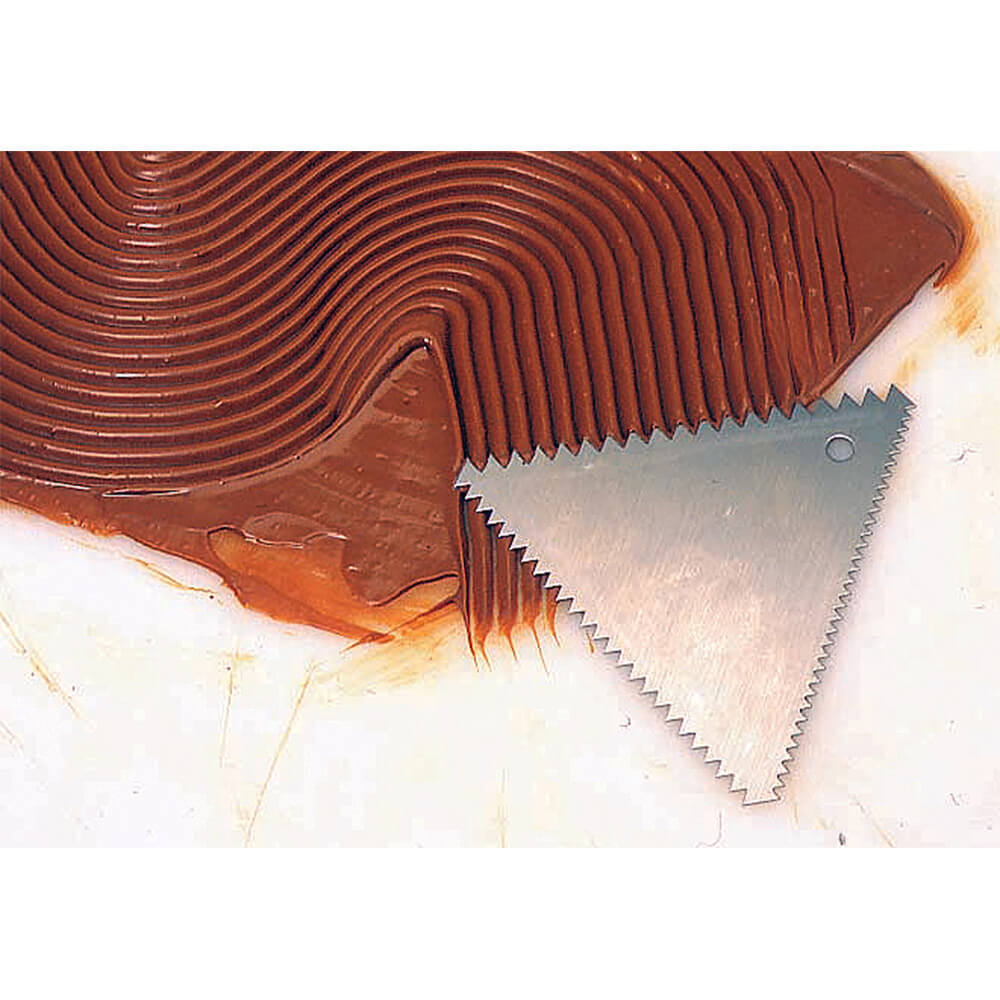 Stainless Steel, 3 Sided Cake Comb, 4.12" | 421704 | Matfer Bourgeat