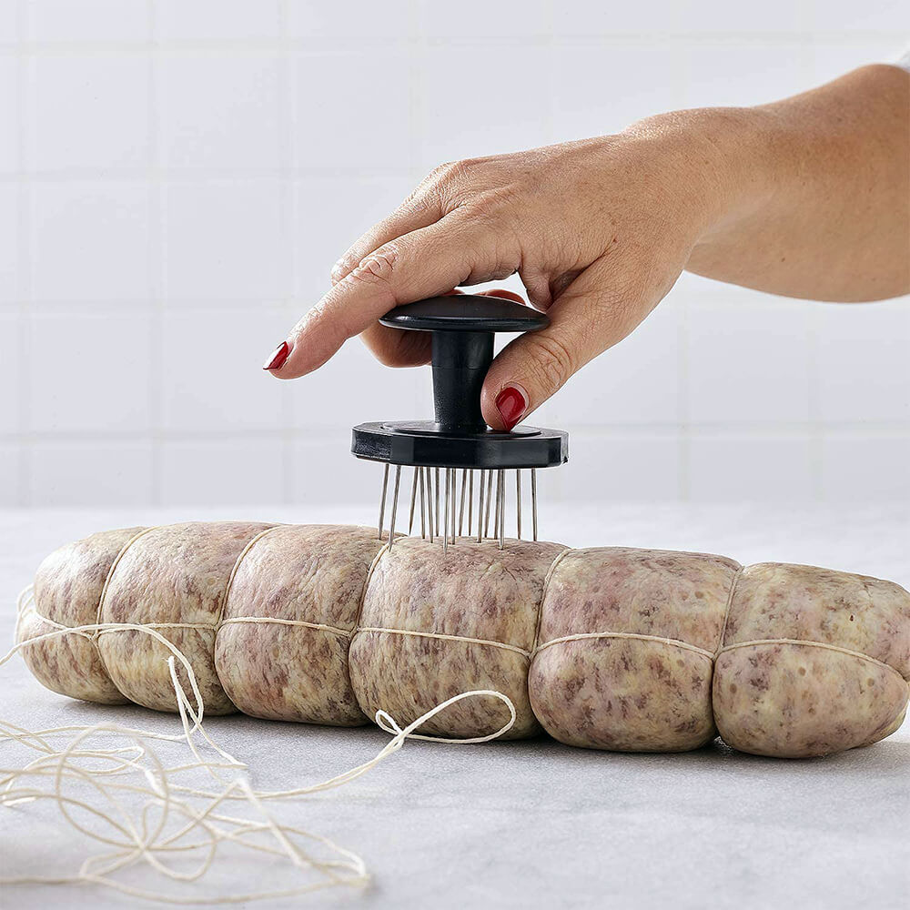 Black, Plastic Salami / Sausage Pricker, Stainless Steel Needles ...