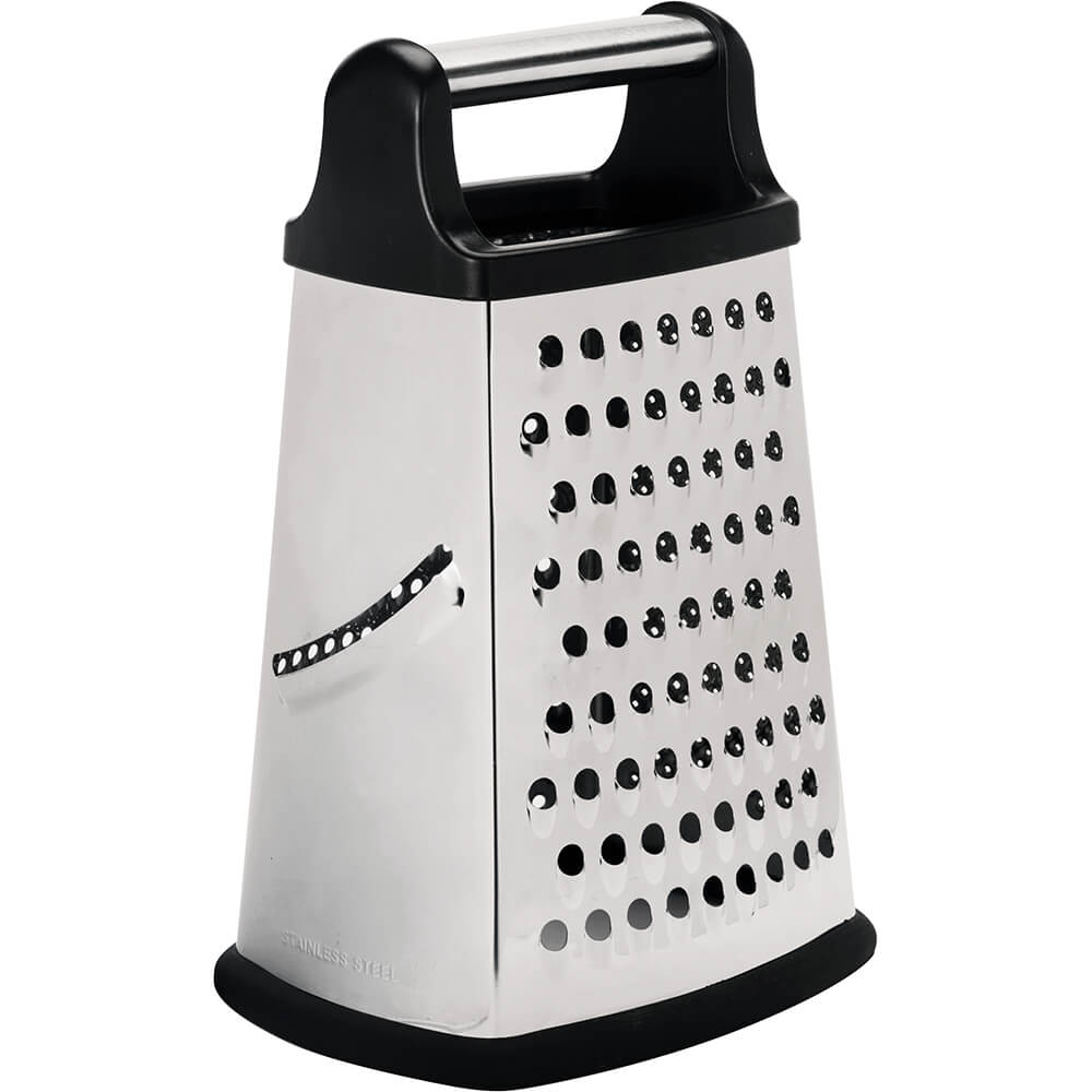 Black, Stainless Steel Four-sided Box Grater, 4" | 42569-04 | Paderno
