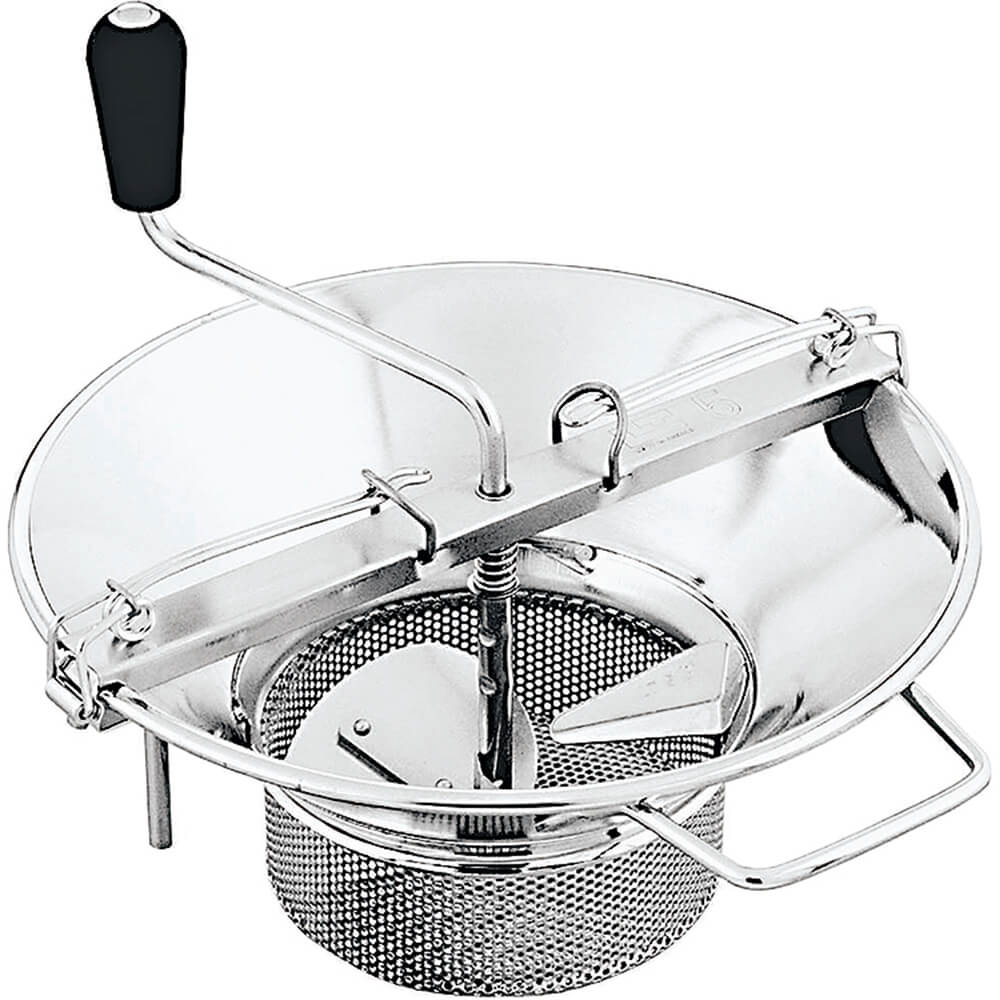 Stainless Steel 8 Qt. Food Mill #5, 3 Mm Sieve | 42574-37 | Tellier