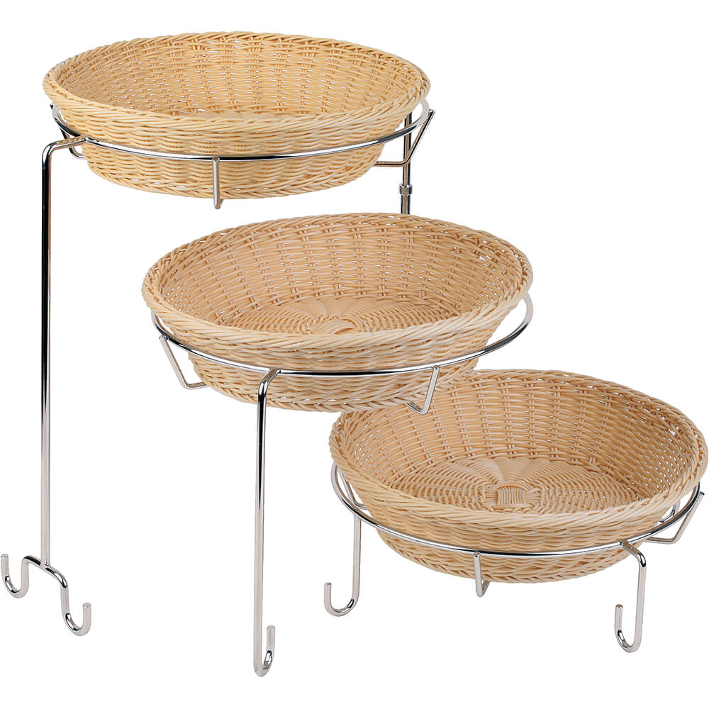 Chrome Steel Three-tier Display Stand for 15" Bowls / Baskets | 42871 ...