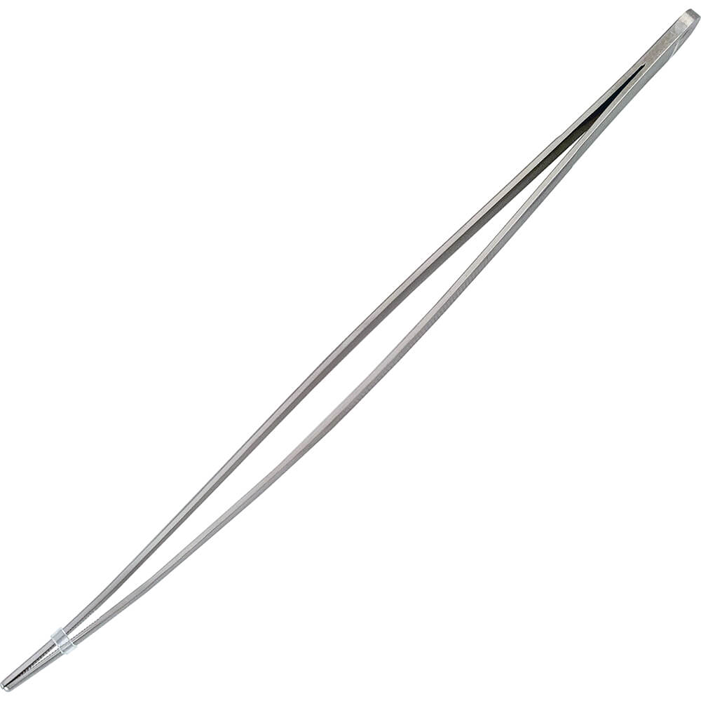 Paderno Stainless Steel Chef Tweezers, Curved, 11.88", 42902-31