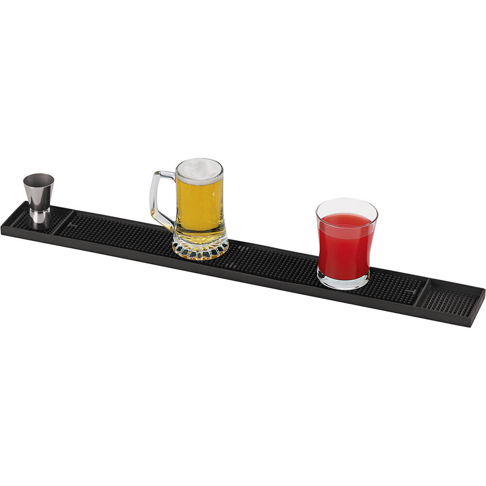 Black, Plastic Bar Runner, 26.75" X 3.13" | 44100-01 | Paderno