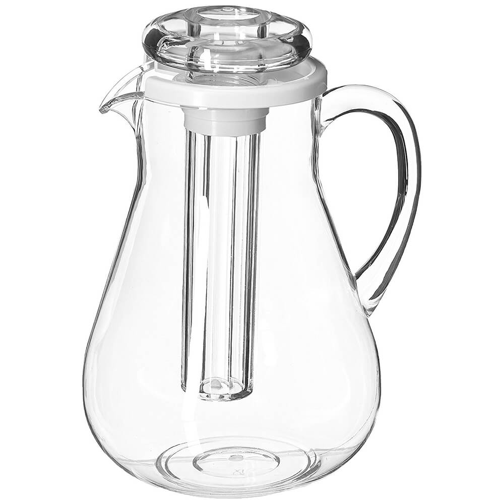 Clear, Acrylic Juice Pitcher with Ice Insert, 3 Qt | 44992-03 | Paderno