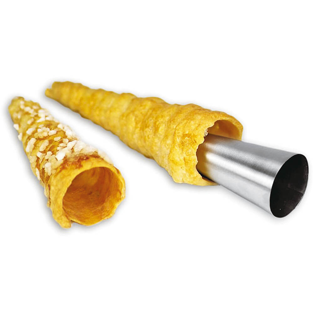 Stainless Steel Cream Horn Mold, 6.38" X 1.88" | 47021-45 | Paderno