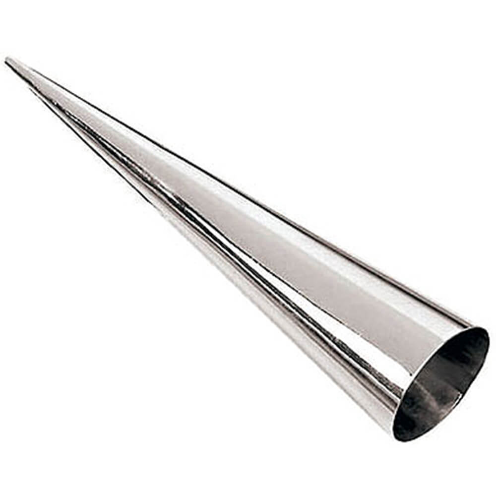 Stainless Steel Cream Horn Mold, 6.38" X 1.88" | 47021-45 | Paderno