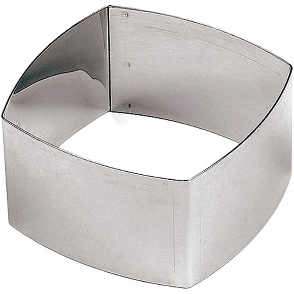 Stainless Steel Square Pastry Ring, Rounded-edges, 3.13", 6/PK | 47426 ...