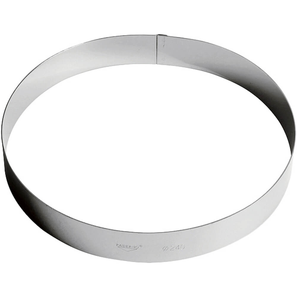 Stainless Steel Entremet / Dessert Ring , 9.5" | 47530-24 | Paderno