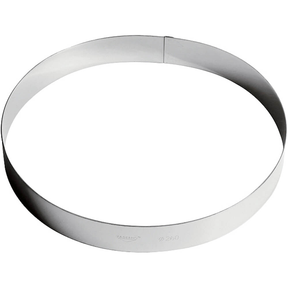 Paderno Stainless Steel Entremet / Dessert Ring , 10.25", 47530-26