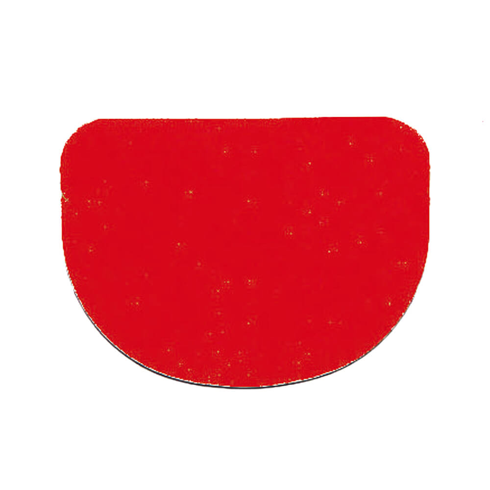 Paderno Red, Plastic Bowl Scraper, Rounded, 4.75", 47621-03