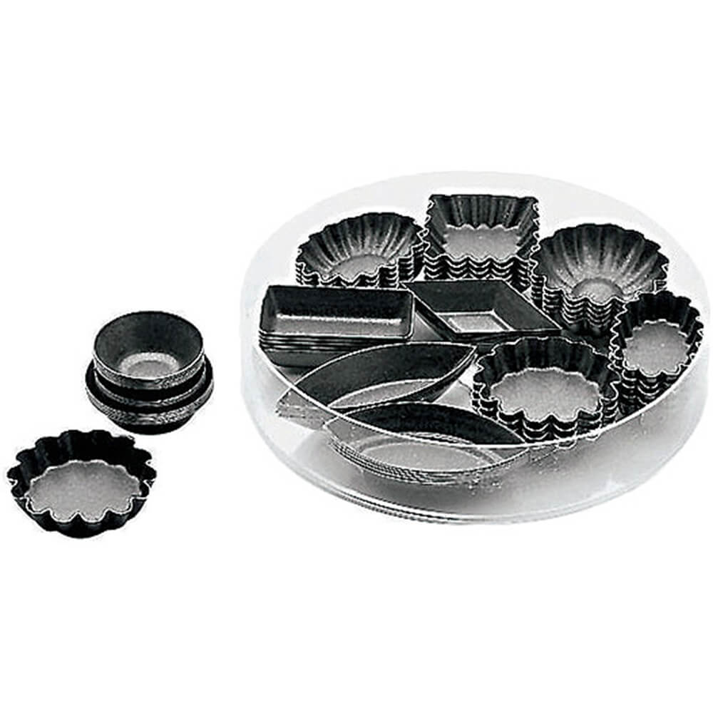 Brown, Steel Set Of 24 Assorted Petit Fours Non-stick Molds, 5" | 47730 ...