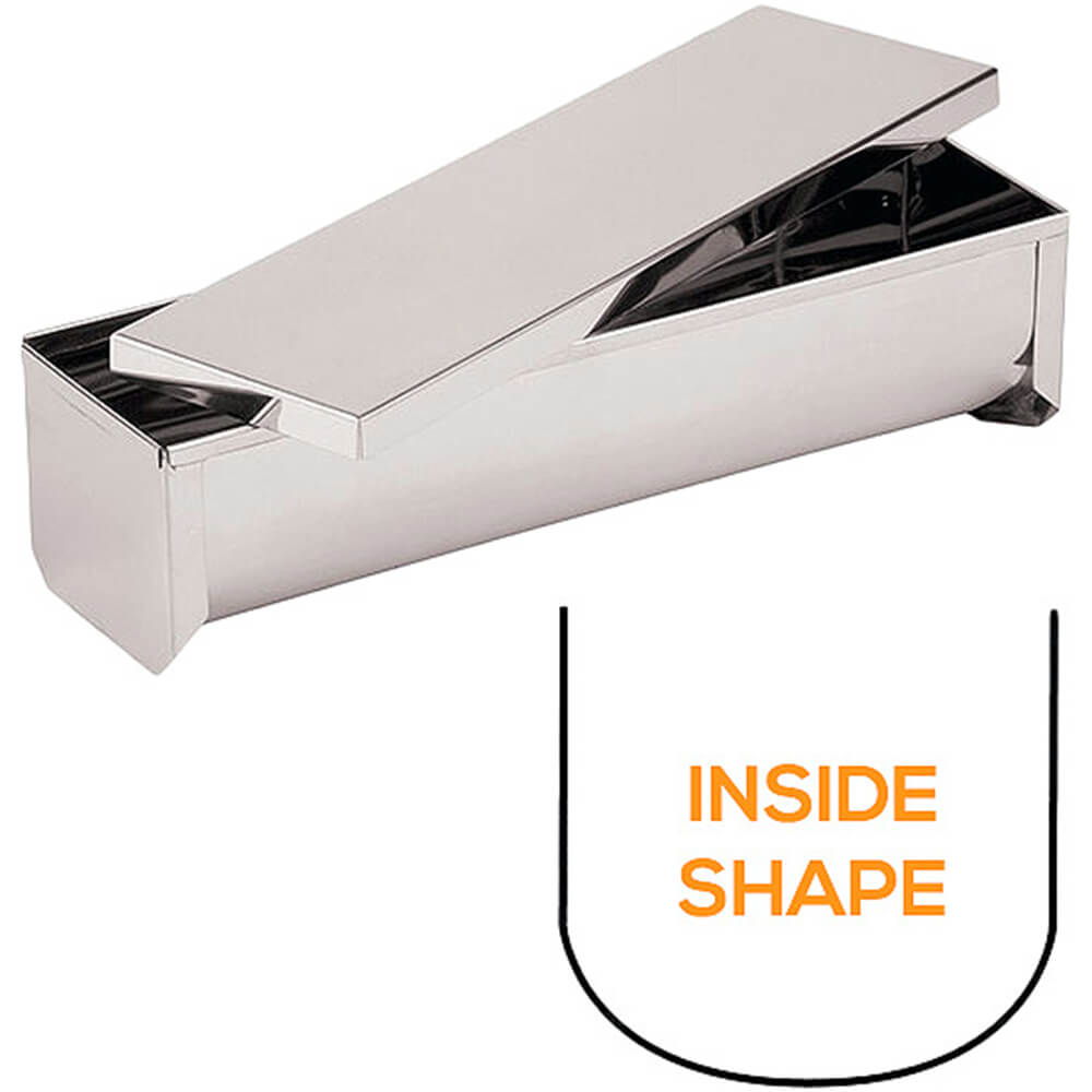 Stainless Steel Yule Log Cake Mold with Lid, 15" | 49762-04 | Paderno