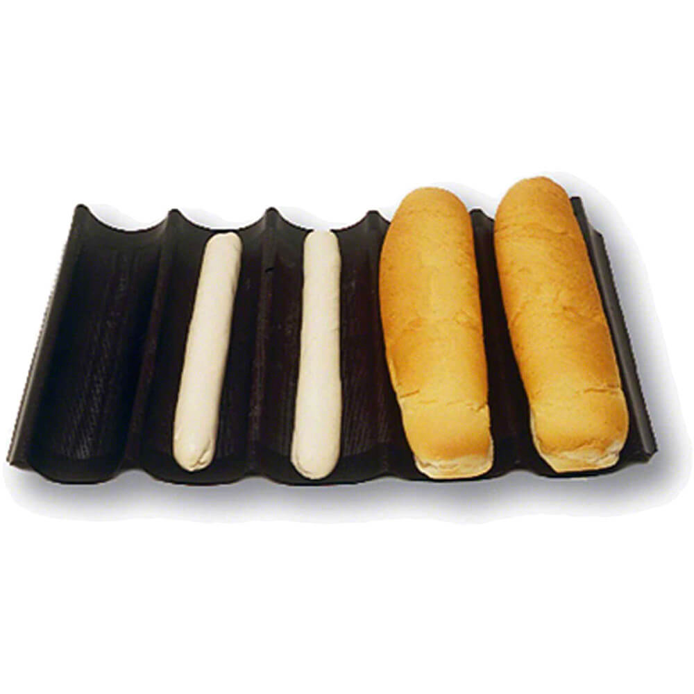 Silform 5 Compartment Baguette Baking Mold, 2.87" | 60-06205 | Matfer ...