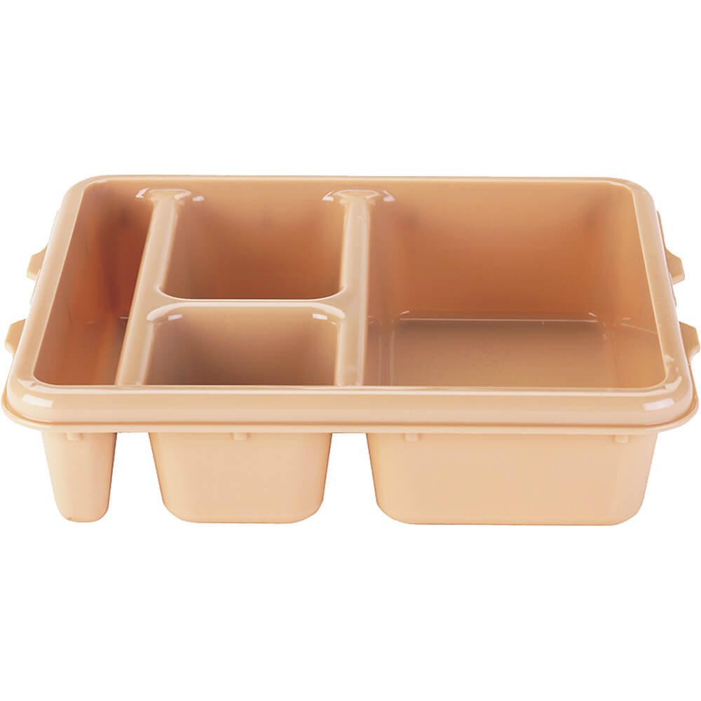 Beige, Polycarbonate Meal Delivery Tray, 4 Compartments, 24/PK | 9114CW ...