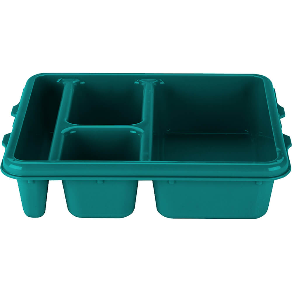 Teal, Co-Polymer Meal Delivery Tray, 4 Compartments, 24/PK | 9114CP-414 ...