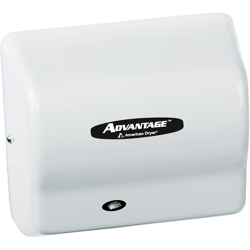 White ABS, Advantage AD Automatic Hand Dryer, Universal Voltage, 110 ...