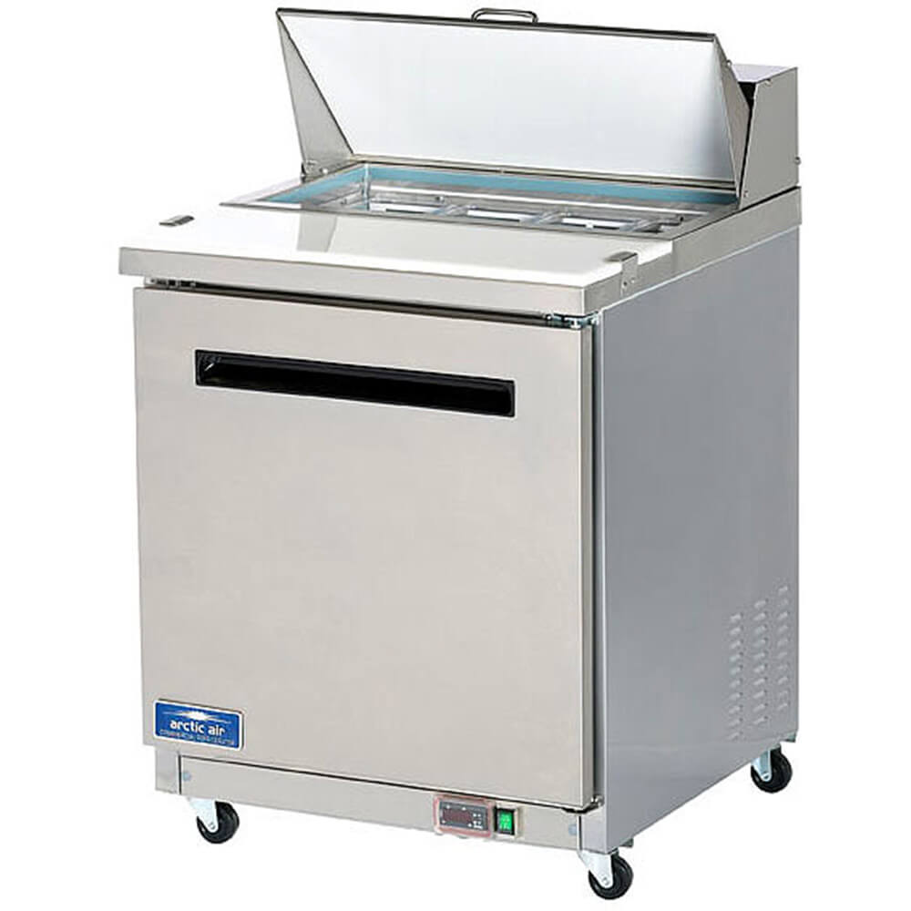 Stainless Steel, Single Door Sandwich / Salad Prep Table | AST28R ...