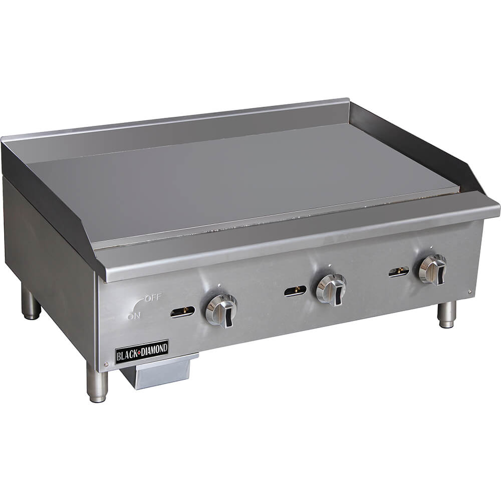 Stainless Steel 36" Gas Griddle, 90,000 BTU NG | BDECTG-36/NG | Adcraft