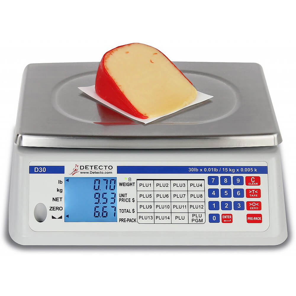 Price Computing Food Scale, Digital, 15 Lb. | D15 | Detecto