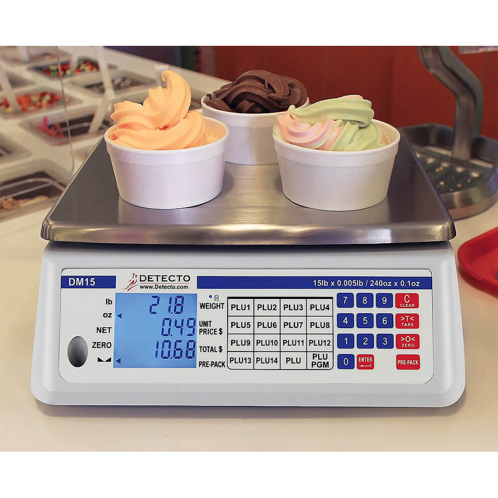 Price Computing Food Scale, Digital, 240 Oz | DM15 | Detecto