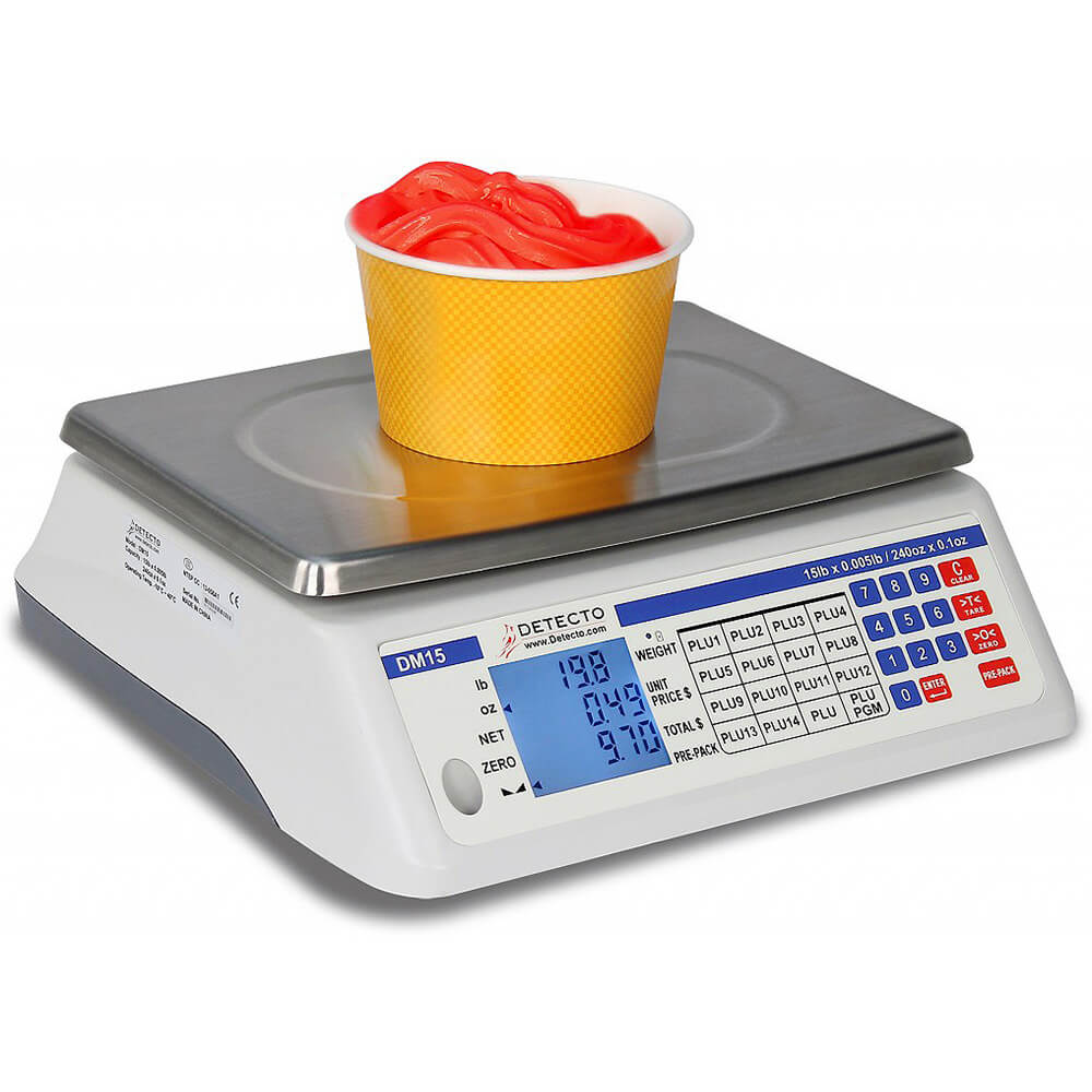 Price Computing Food Scale, Digital, 240 Oz | DM15 | Detecto