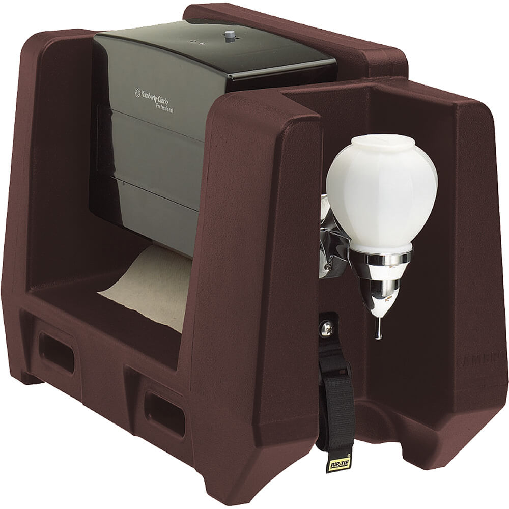 Dark Brown, Hand Wash Station Accessory, Multi-Fold Paper Dispenser ...
